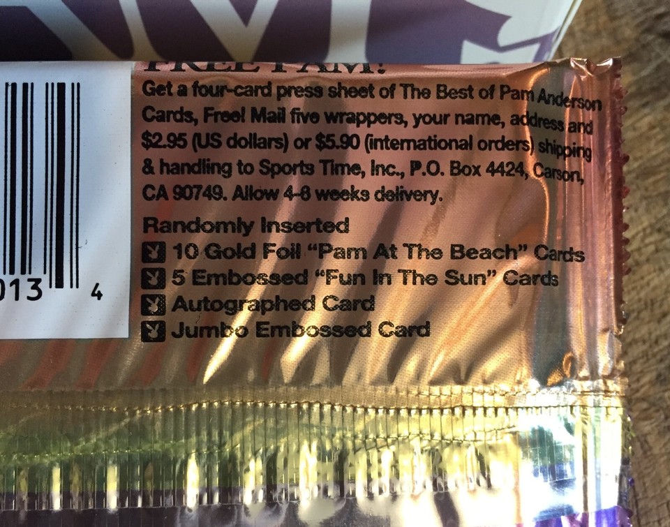 1996 Playboy BEST OF PAMELA ANDERSON Collector Cards / SEALED PACK(S ...