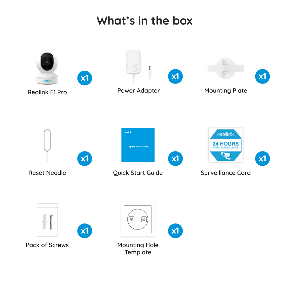 Reolink E1 Pro 4MP Security WIFI Camera Pan Tilt Dual-Band WiFi Baby ...