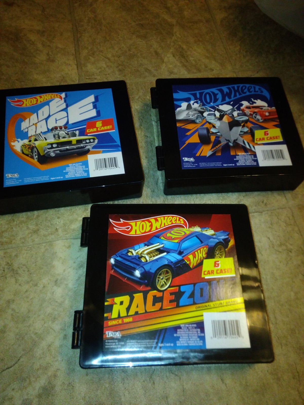 Hot Wheels 6 Car Travel Storage Cases 3 designs lot 3 18 Hot Wheels Car ...