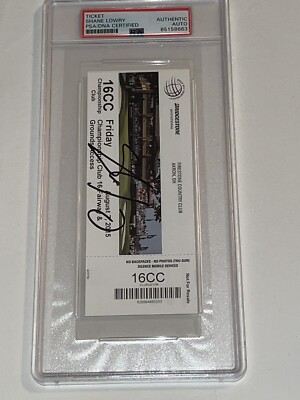 Shane Lowry Signed Autographed 2015 World Golf Championship Winner ...