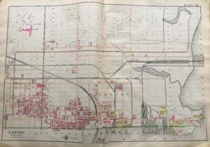 1898 CANTON BALTIMORE MARYLAND JOHNS HOPKINS BAYVIEW ASYLUM ATLAS MAP ...