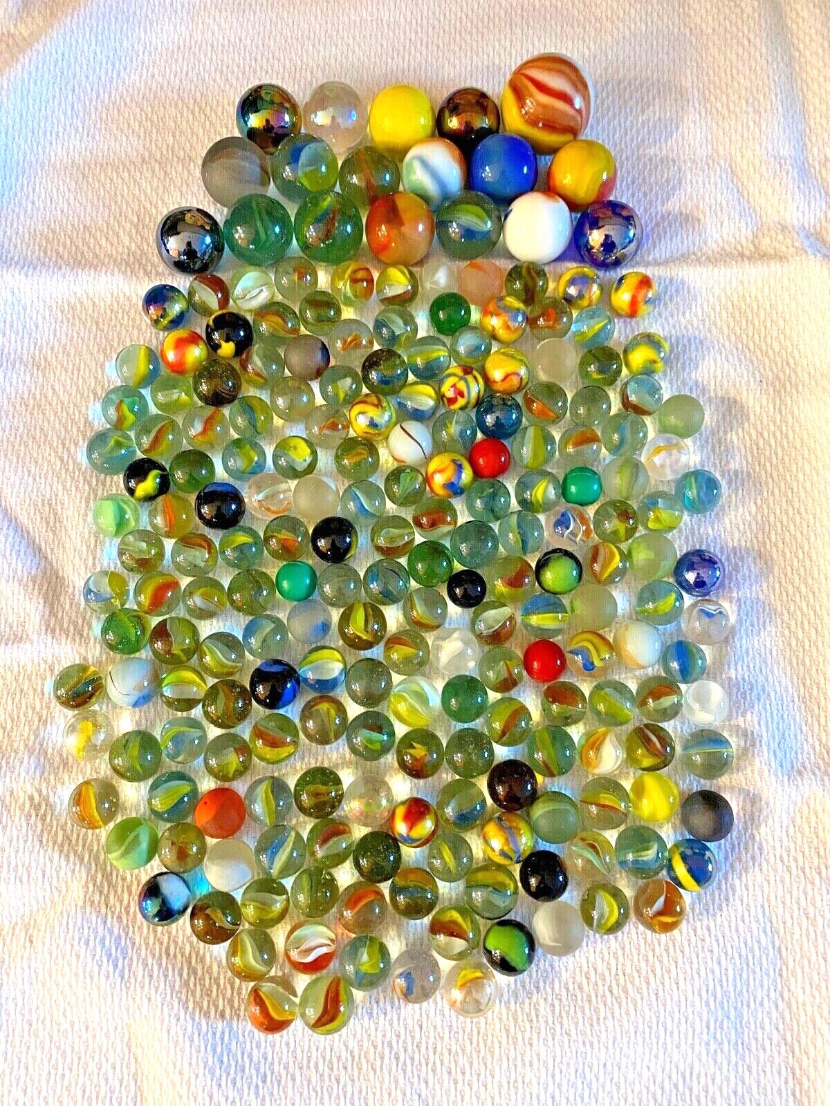 VINTAGE MARBLES with SHOOTERS 3+lbs 1990's | eBay