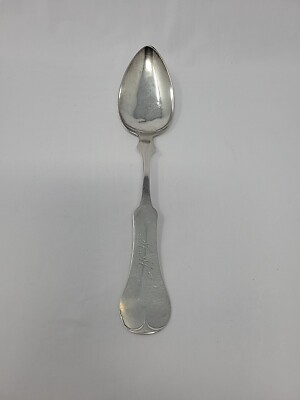 R. Albert Coin Silver Table Serving Spoon Maysville Kentucky 8 1/8" | eBay