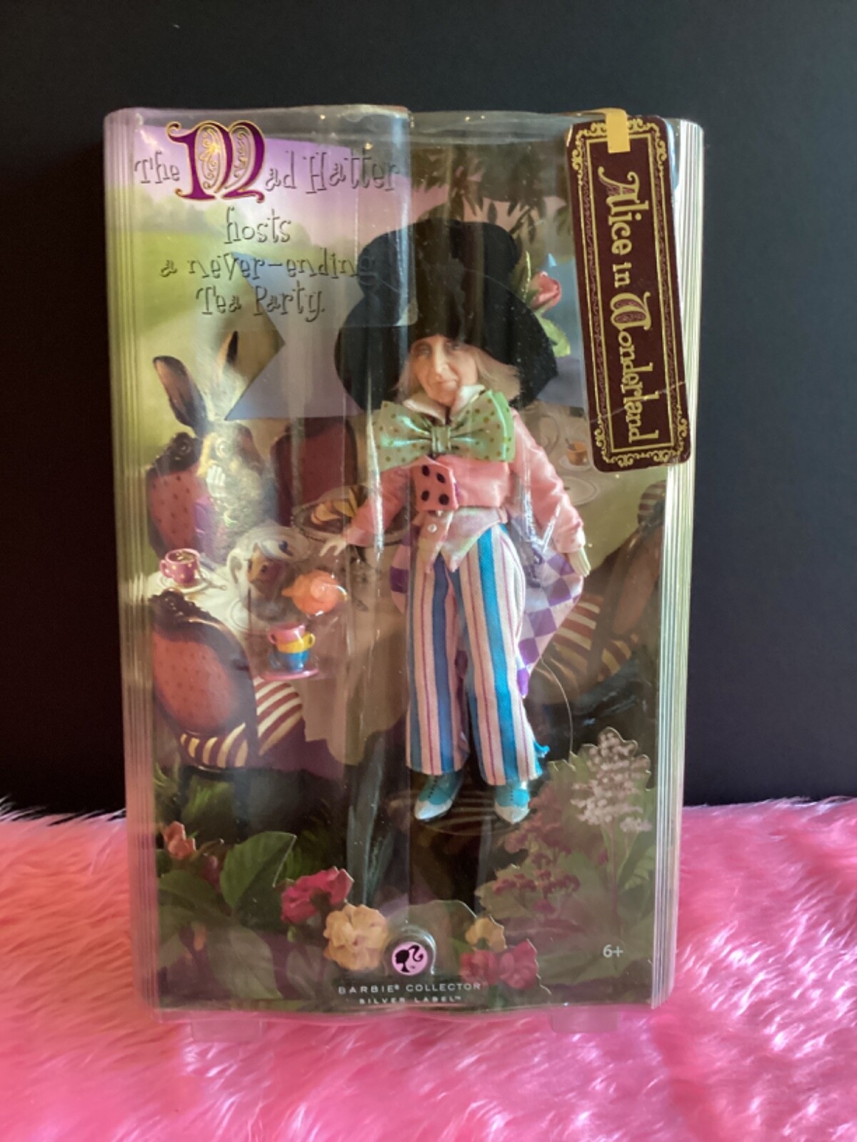 Disney Barbie Alice in Wonderland MAD HATTER Doll Silver Label 2007 NIB ...