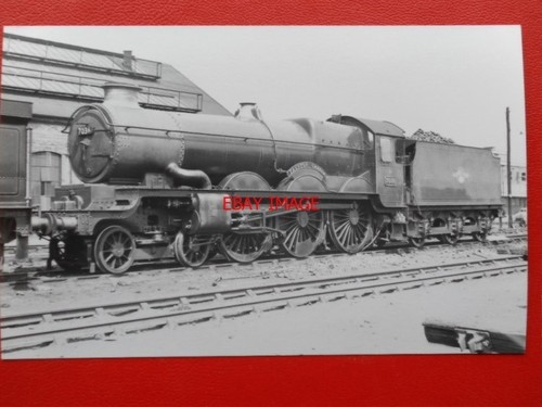 PHOTO GWR CLASS 4073 CLASS LOCO NO 7036 TAUNTON CASTLE AT OLD OAK ...