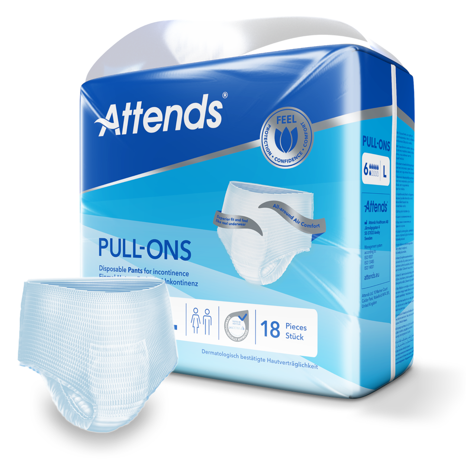 Attends Pull Ons 6 L Large 2 Pack Of 18 Adult Nappies Pull Up 211874 36 ...