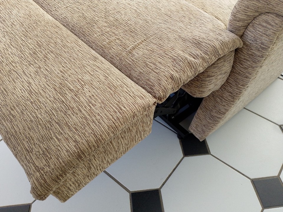 Sherborne Keswick Dual Motor Electric Riser Recliner Armchair Oatmeal ...