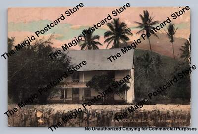 Arorangi Palace RAROTONGA Cook Islands Antique Hand Colored South ...