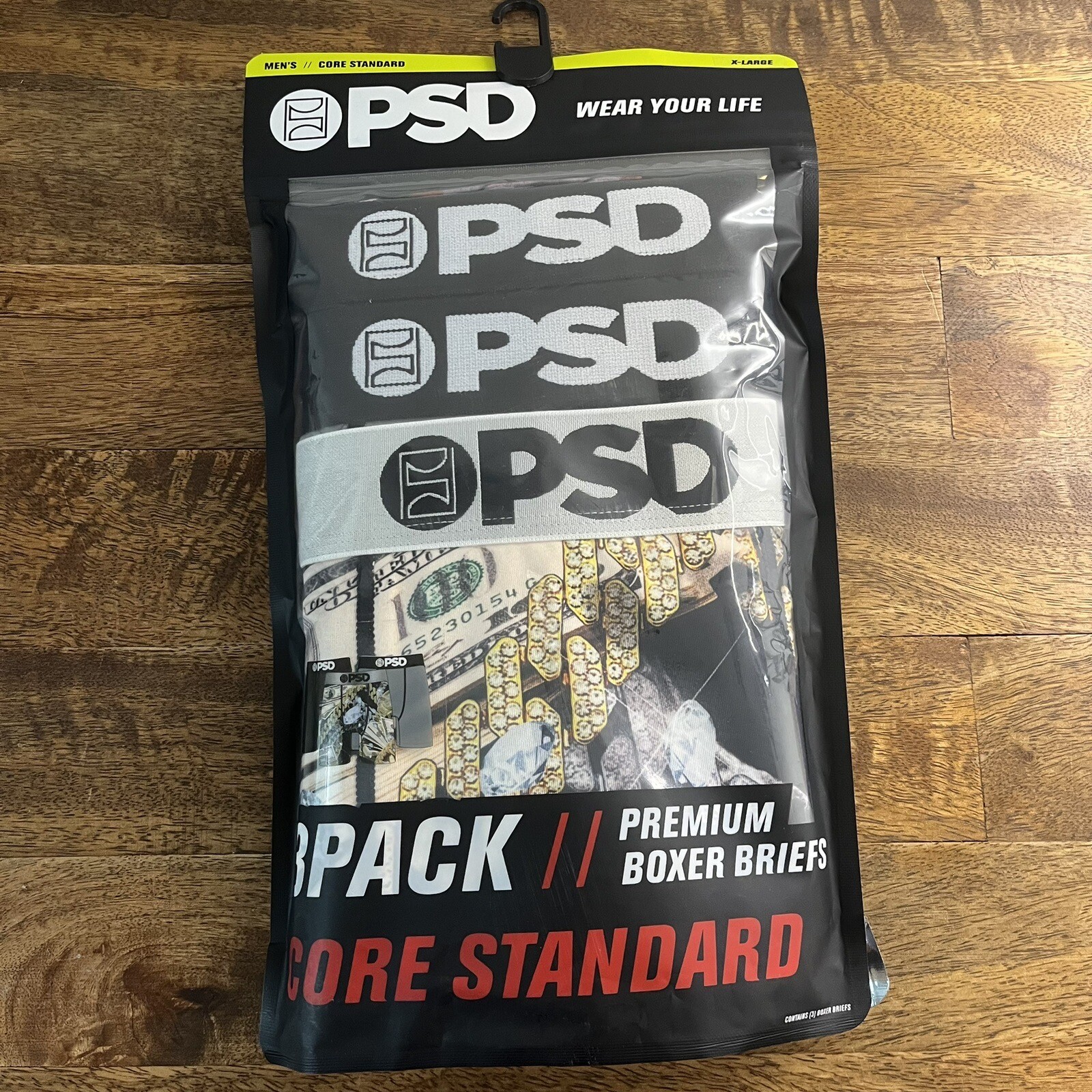 3 Pack PSD Core Standard Premium Boxer Briefs Iced Stacked Benjiman Large NEW | eBay