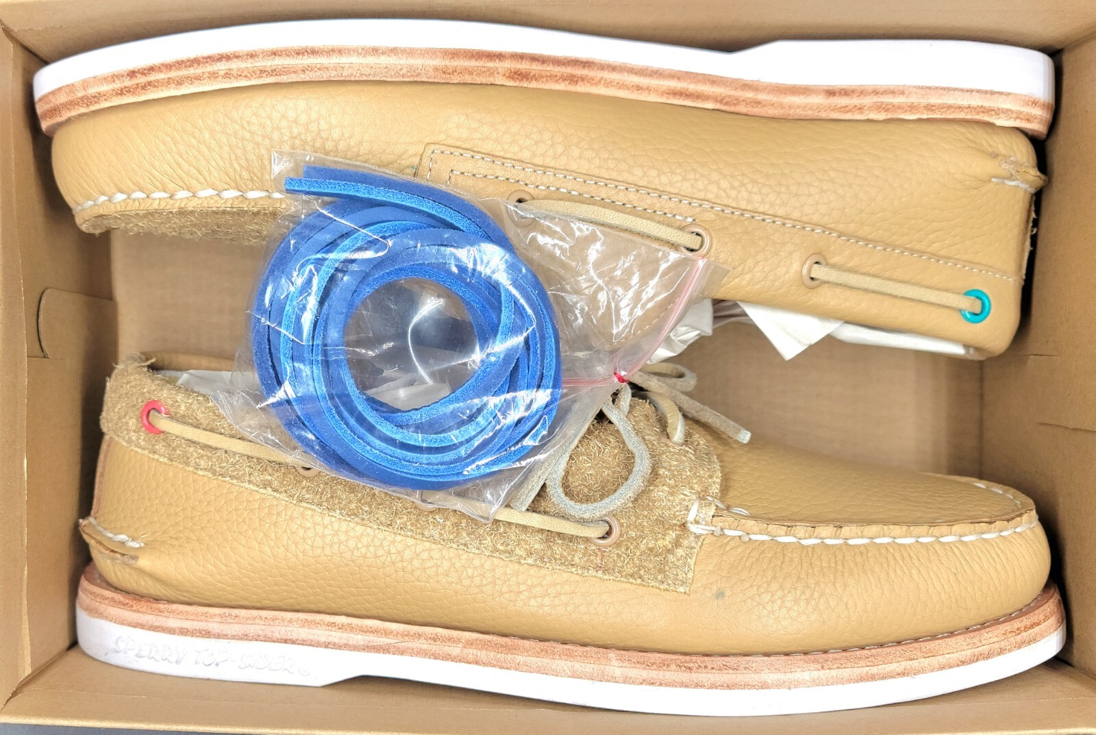 Sperry Men's Top-Sider Original 3-Eye Suede Tan Boat Shoes STS22521 NEW ...