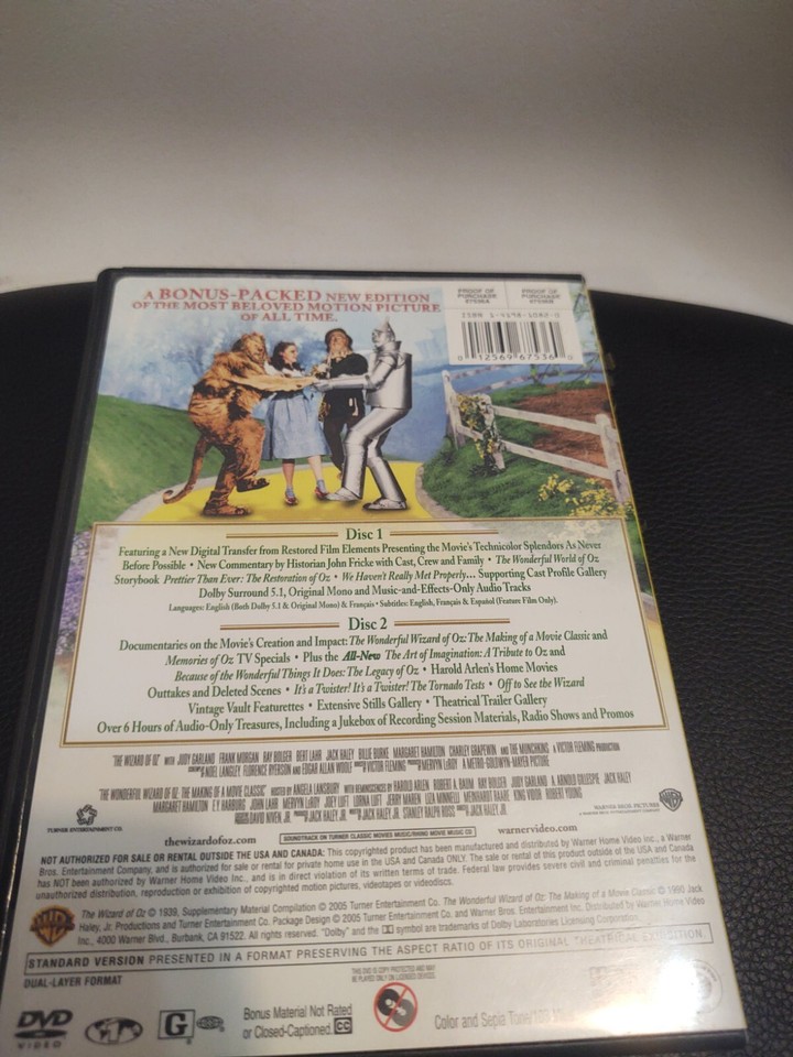 The Wizard of Oz (Two-Disc Special Edition) DVD, Clara Blandick, Pat ...