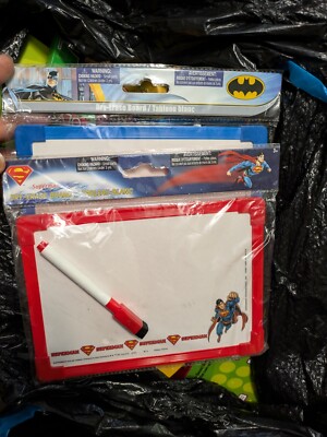 DC Comics Superman Batman Dry-Erase Board with Marker 2 Pack | eBay
