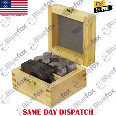 Precision Engineers Vee Blocks 90 Degree Clamp Set - Hardened Steel V ...