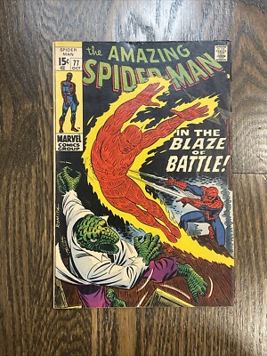 The Amazing Spider-Man #77 (Marvel Comics October 1969) BLAZE FN # ...