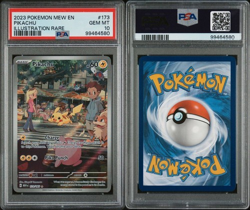 PSA 10 Pikachu 173/165 Illustration RARE 151 English Pokemon Card GEM ...