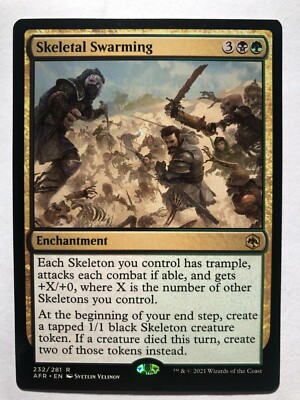 1x Skeletal Swarming *** MTG Adventures in the Forgotten Realms NM ...