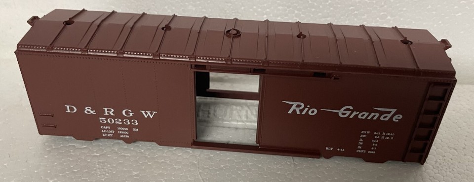 ROUNDHOUSE HO SCALE UNBUILT MODEL TRAIN KIT #3258 40’ AAR BOXCAR w ...