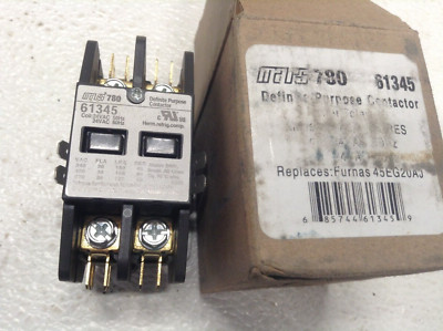 NEW MARS 780 61345 DEFINITE PURPOSE CONTACTOR 2 POLE 30 FLA 40 RES ...