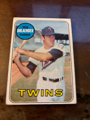 1969 Topps baseball set break #194 TED UHLAENDER MINNESOTA TWINS EX | eBay