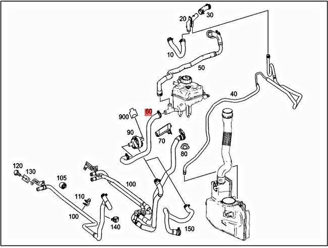 Genuine Mercedes-Benz Hose Assembly 1668301400 OEM for sale online | eBay