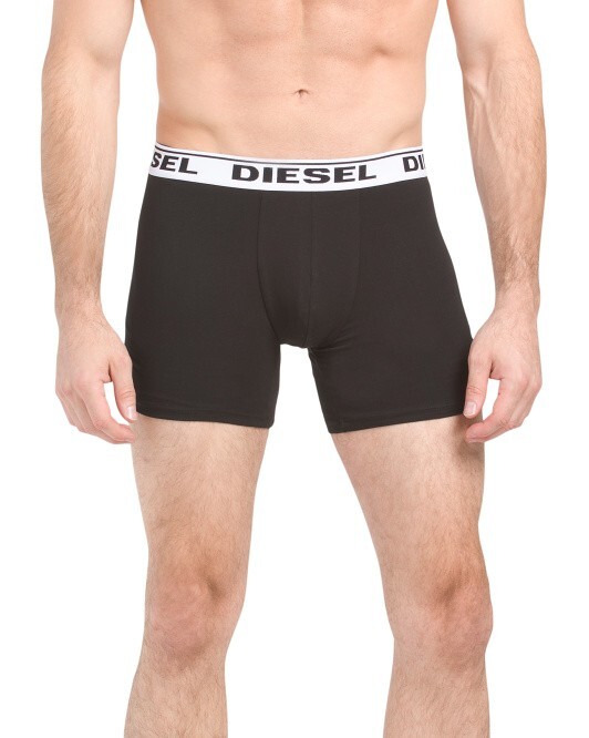 3 Pck DIESEL KORY STRETCH COTTON BOXER SHORTS BRIEFS BLACK RED XLARGE ...