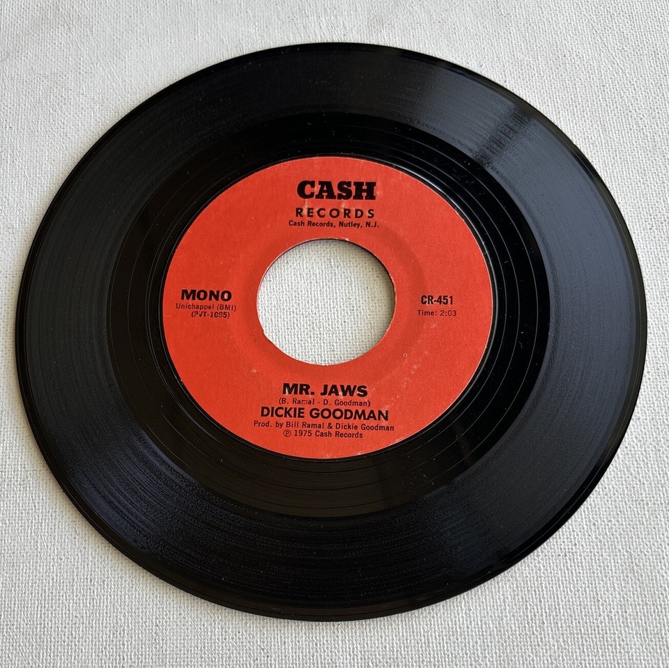 DICKIE GOODMAN MR JAWS #451 CASH RECORDS 1975 FUNK / NOVELTY 45RPM | eBay