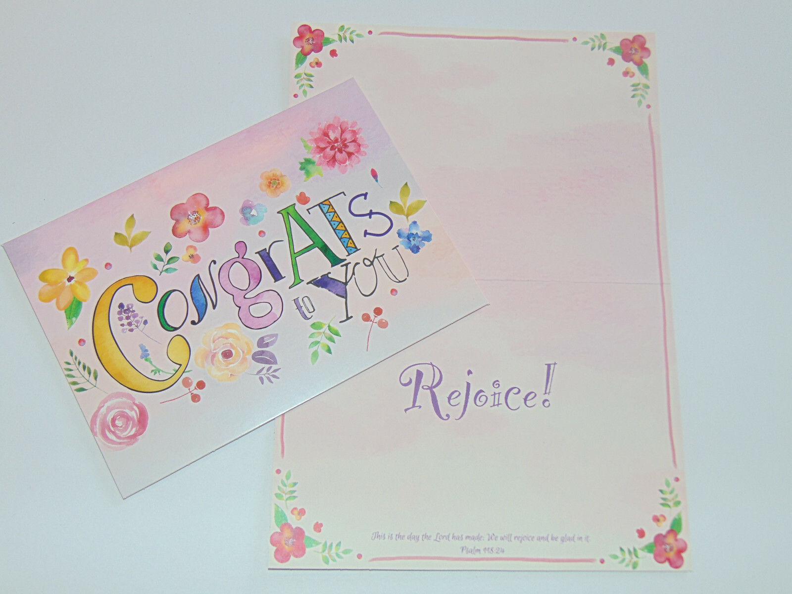 BOX 12 Christian CONGRATULATIONS Greeting Cards With KJV Bible ...
