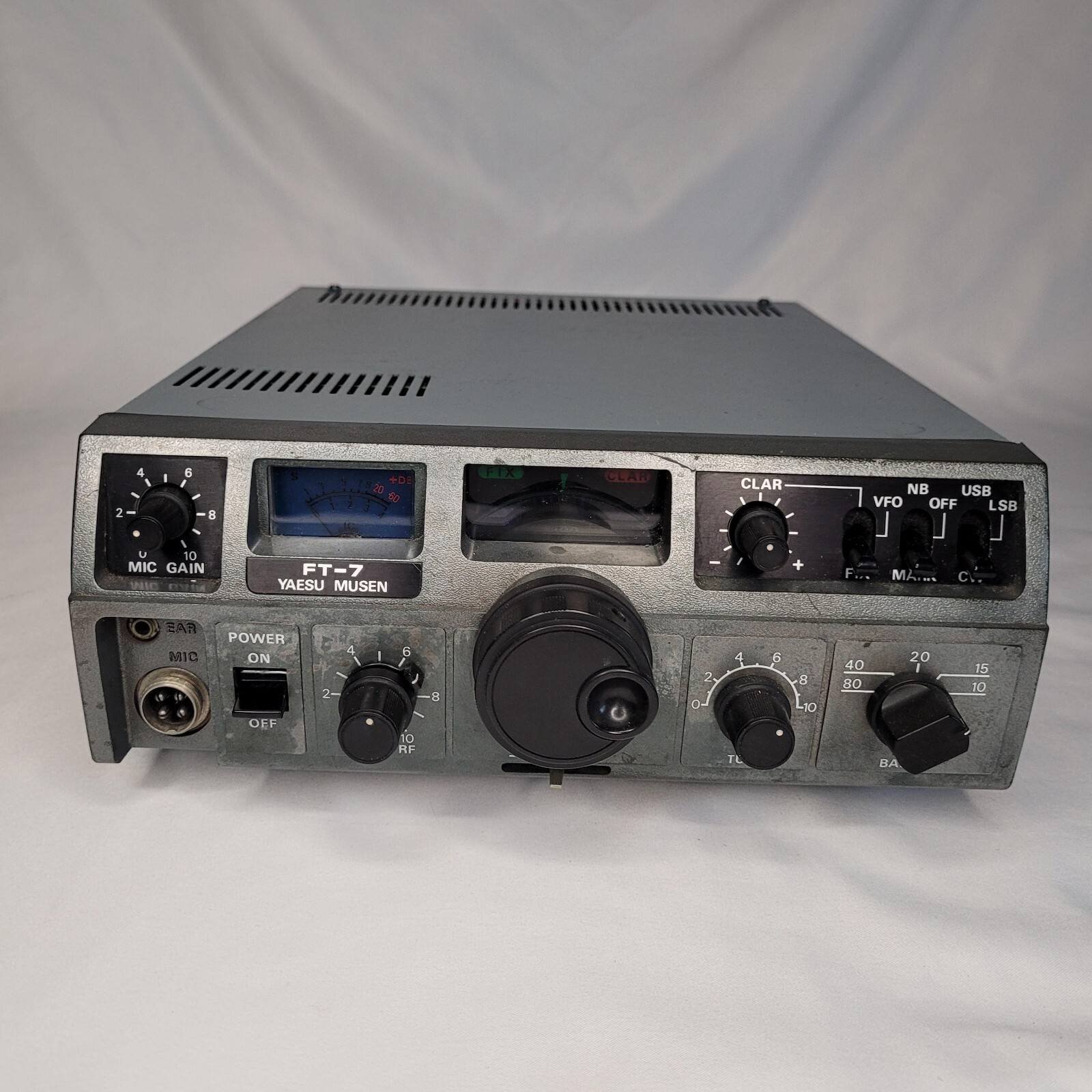 Rare YAESU FT-7 3.5MHz 28MHz SSB/CW Solid State Transceiver Amateur Ham ...