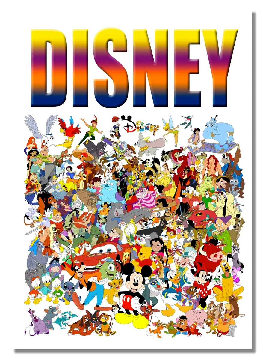 All Disney Characters Poster