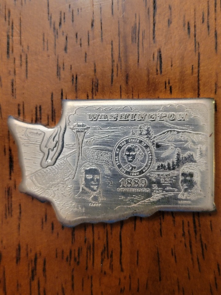 VINTAGE 1971 PIONEER MINT "WASHINGTON 1889" - 2oz .999 SILVER ART BAR ...