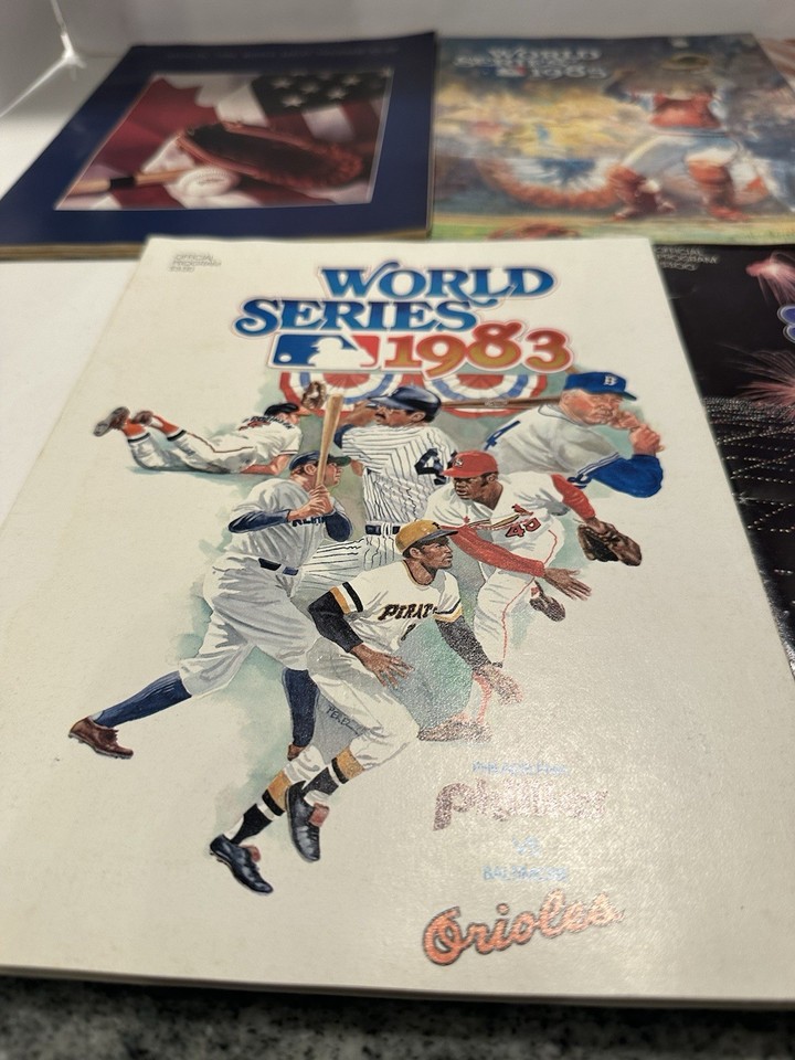 World Series Programs 1982-1986 (lot of 5) Phillies Cardinals Orioles ...