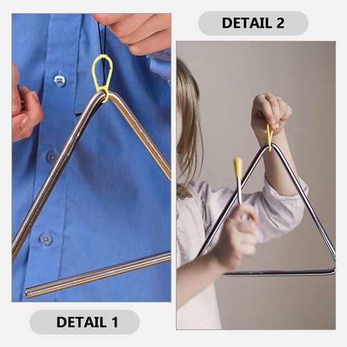 5 Sets Kids Triangle Bell Hand Percussion Instrument Musical ...