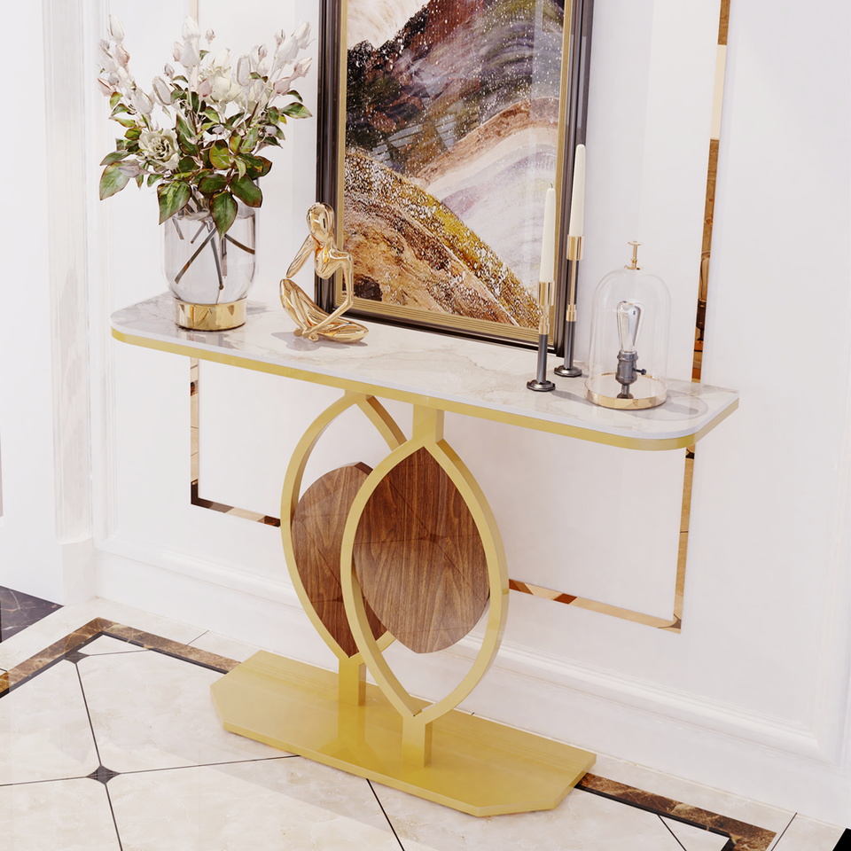 Konsolentisch Gold Konsole Beistelltisch Sofatisch Flurtisch Luxus ...