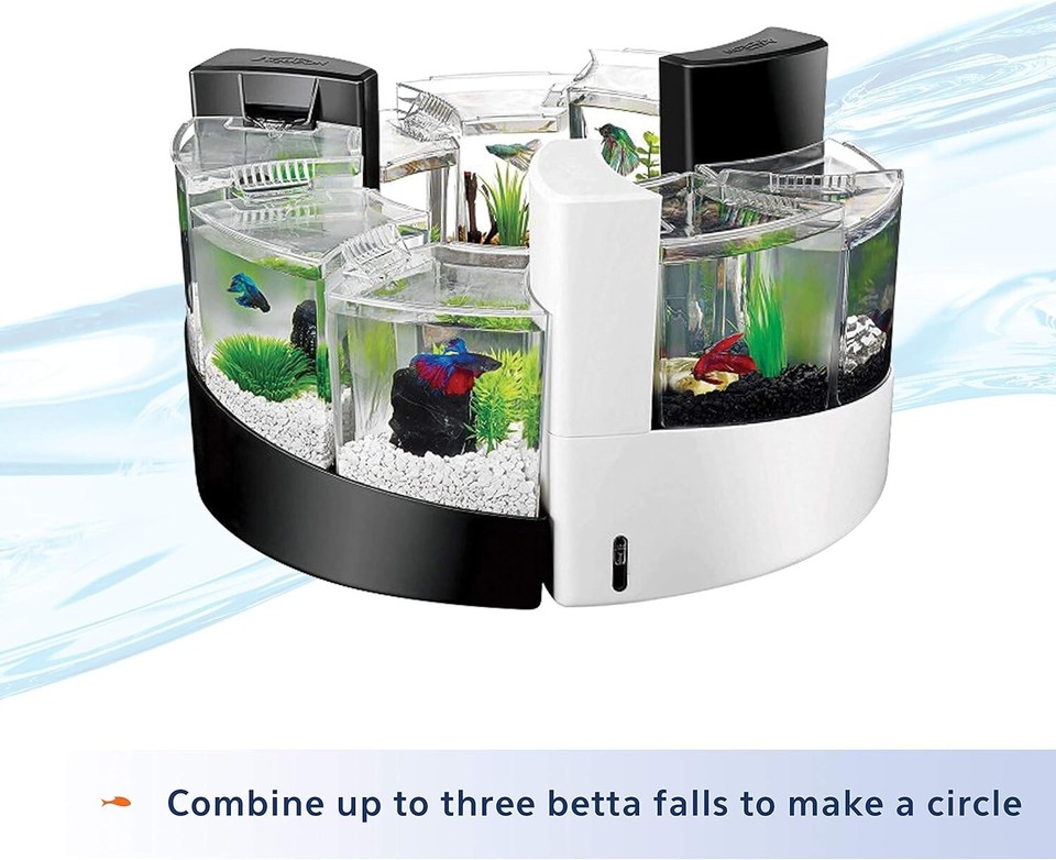 Acrylic Betta Falls Aquarium with Waterfall Feature - Perfect for Small ...