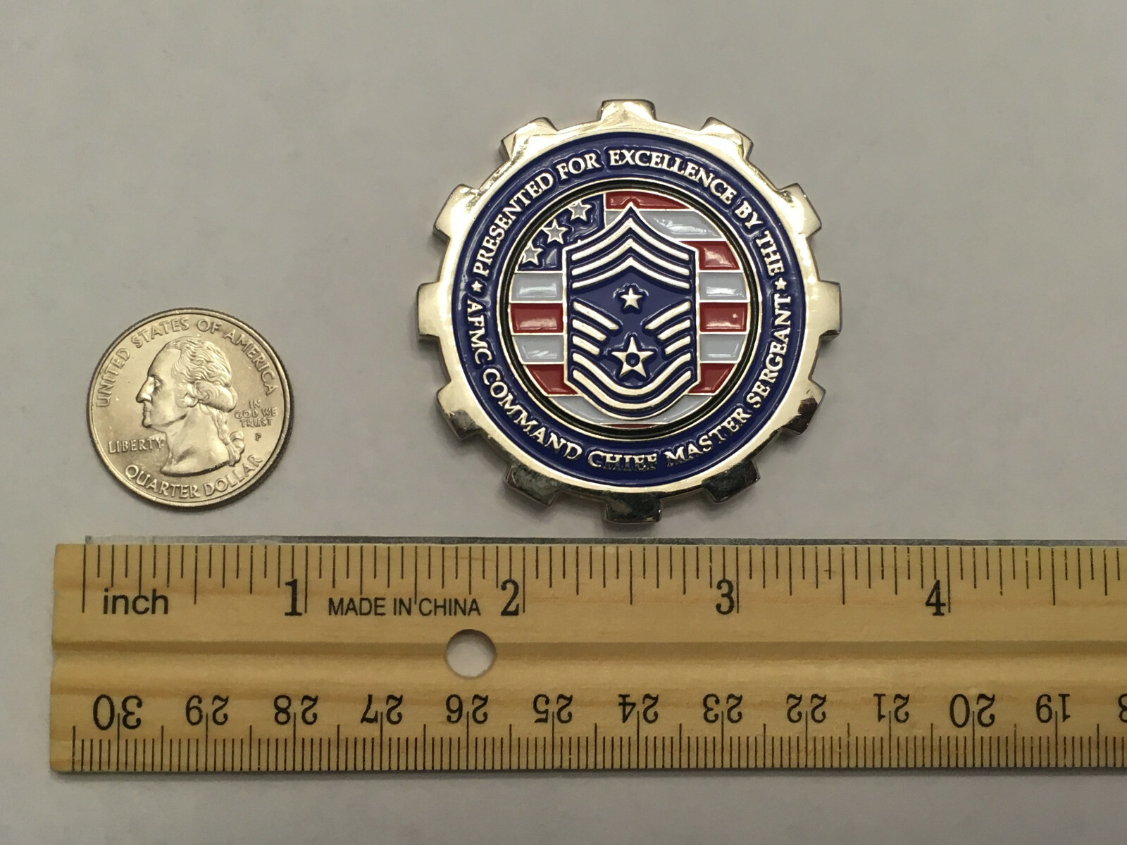 Military coin: USAF Materiel Command Chief Master Sergeant's (CCM) coin ...