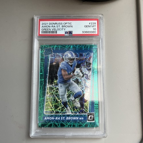 2021 Panini Donruss Optic - Rated Rookie Green Velocity Prizm Amon-Ra ...