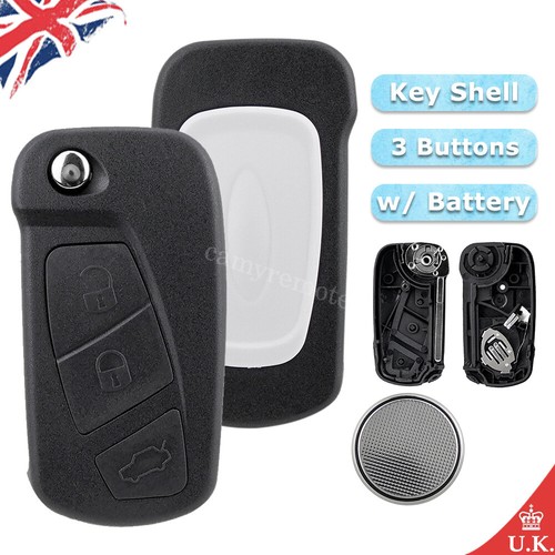 for 2008 - 2016 Ford KA MK2 3 Button Flip Remote Key Fob Case Shell ...