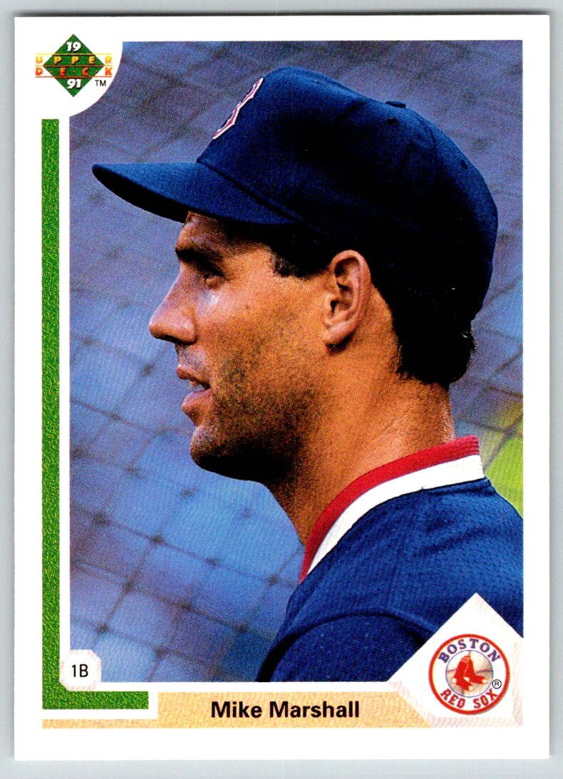 1991 UPPER DECK MIKE MARSHALL BOSTON RED SOX #681 | eBay