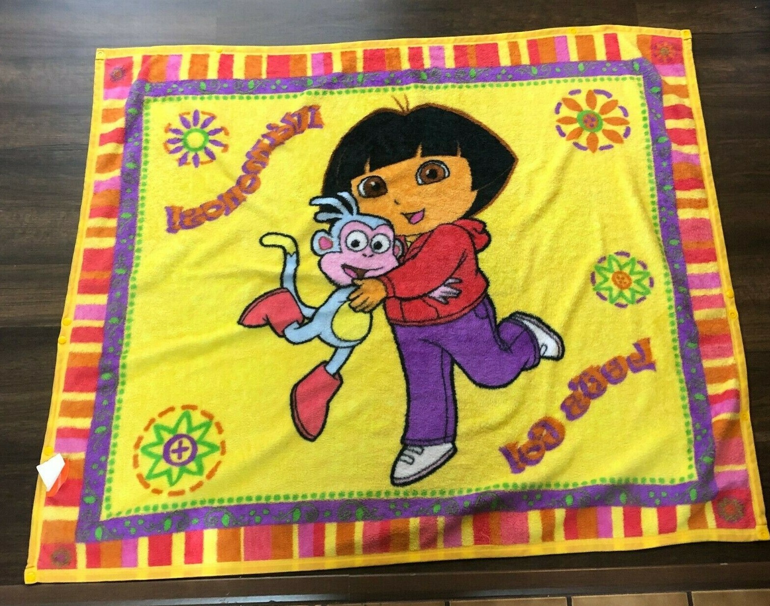 Dora the Explorer Snap Fleece Blanket Wrap Girl Kid Throw Boots Vamonos ...