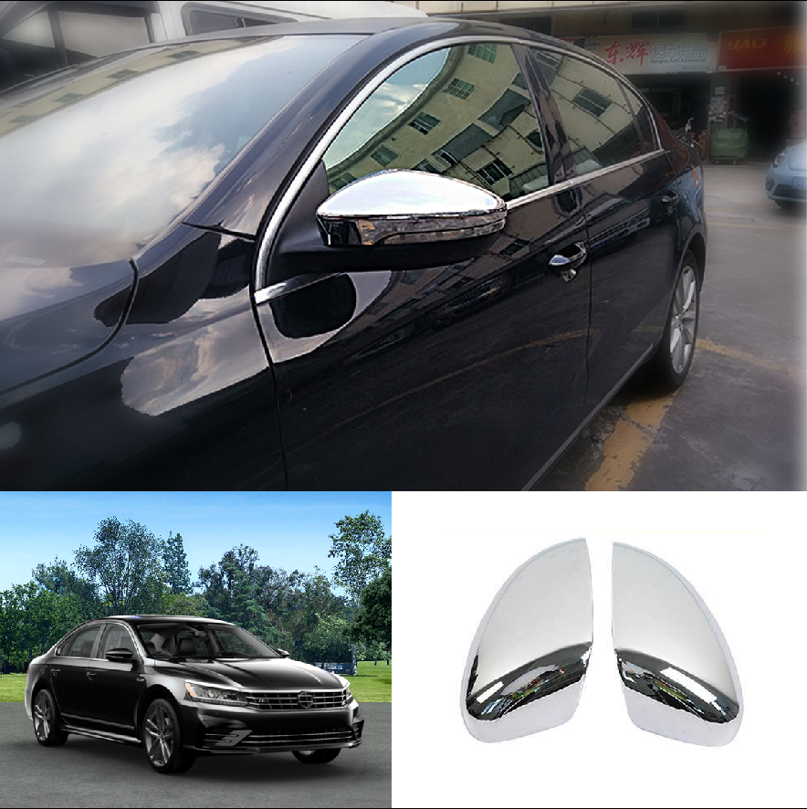 For VW Volkswagen Passat 2016-2020 Chrome ABS Side Rearview Mirror ...