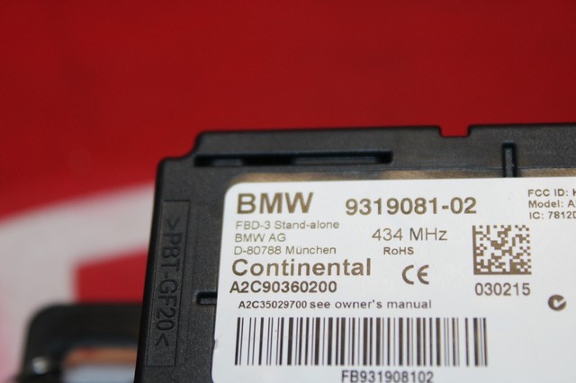 BMW F30 Radio Remote Control Receiver Keyless Entry 434 MHz OEM 320i ...