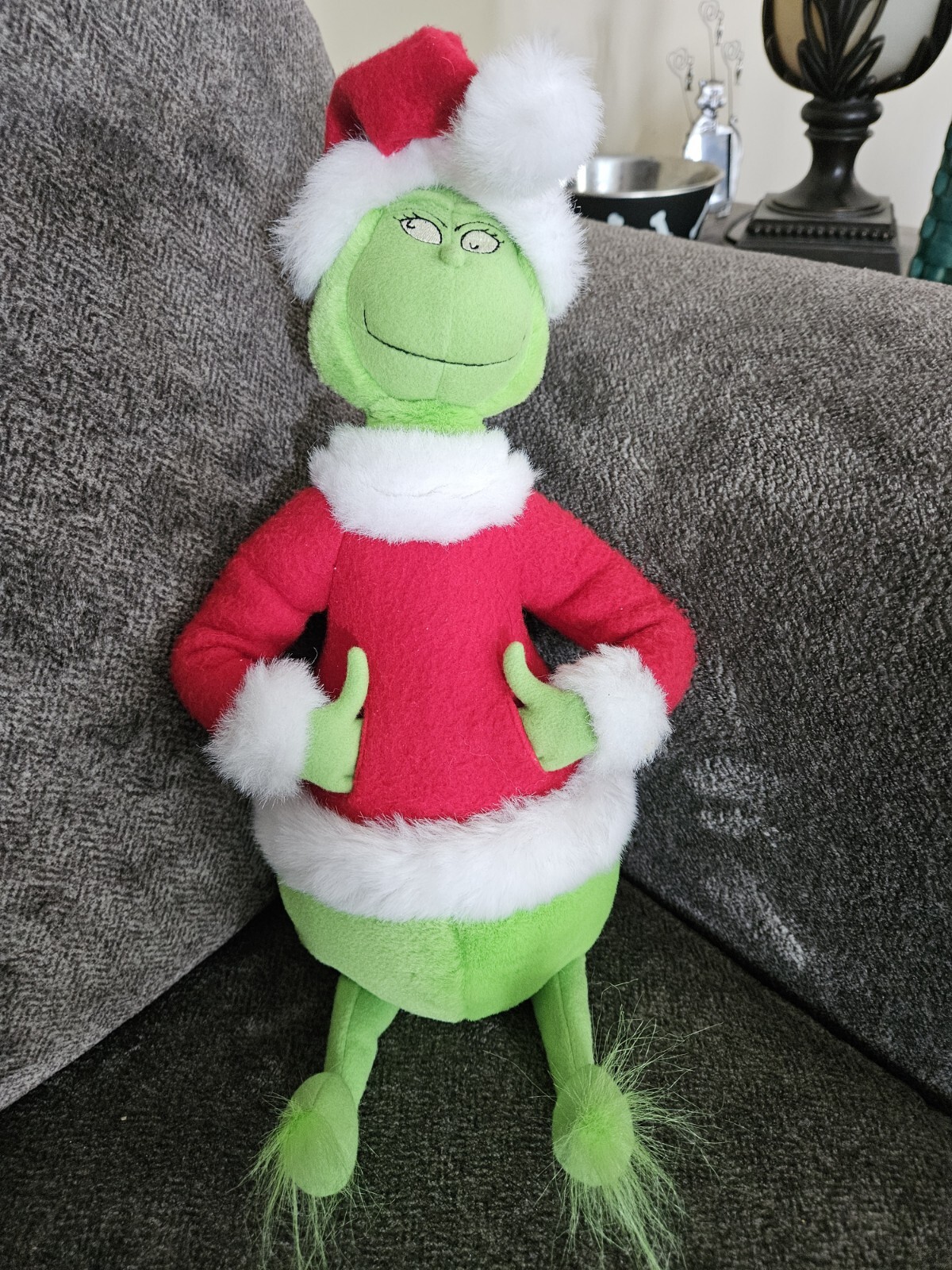 Dr. Seuss 16" GRINCH Santa Suit Hallmark Plush Stuffed Toy Rare ...