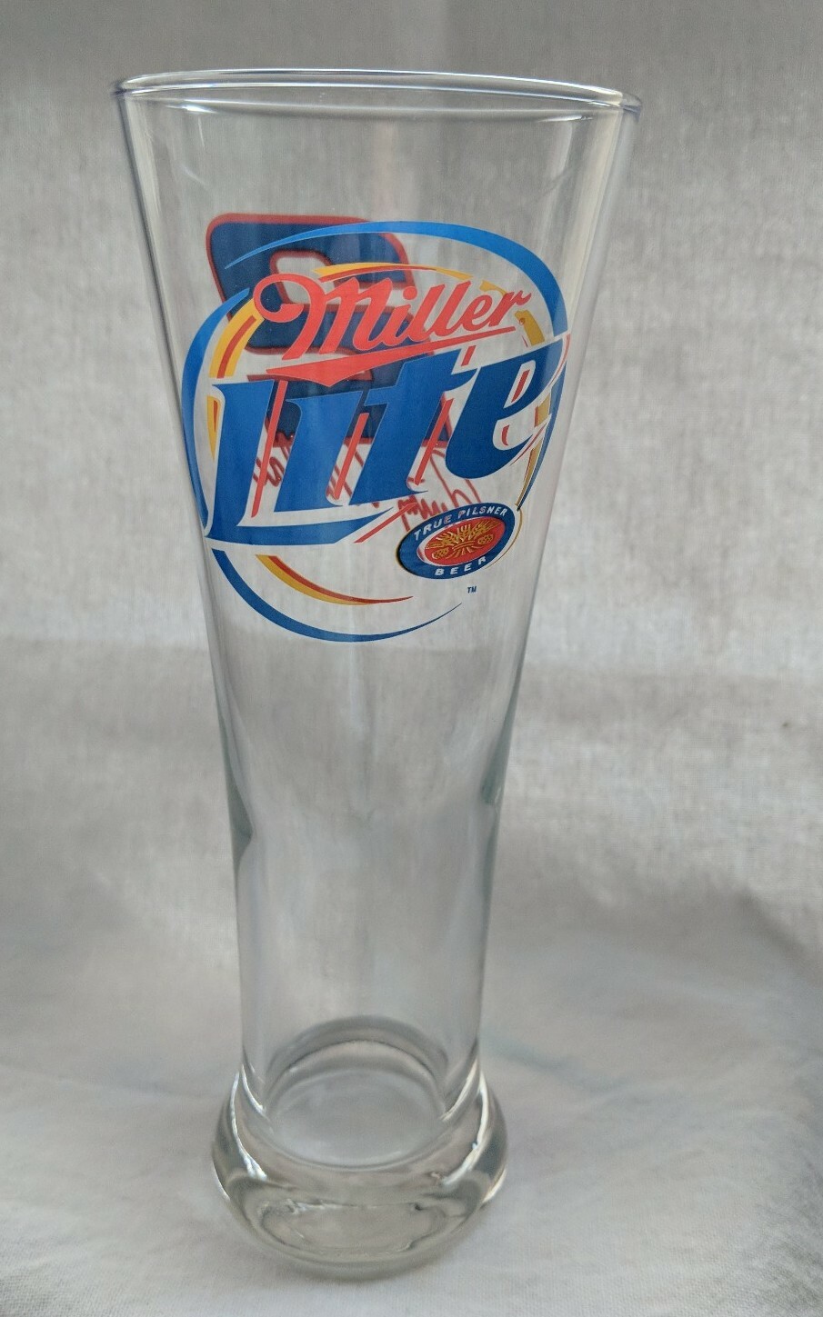 Nascar Rusty Wallace 2 Miller Lite Collectible Beer Glass Pilsner 16 Oz ...