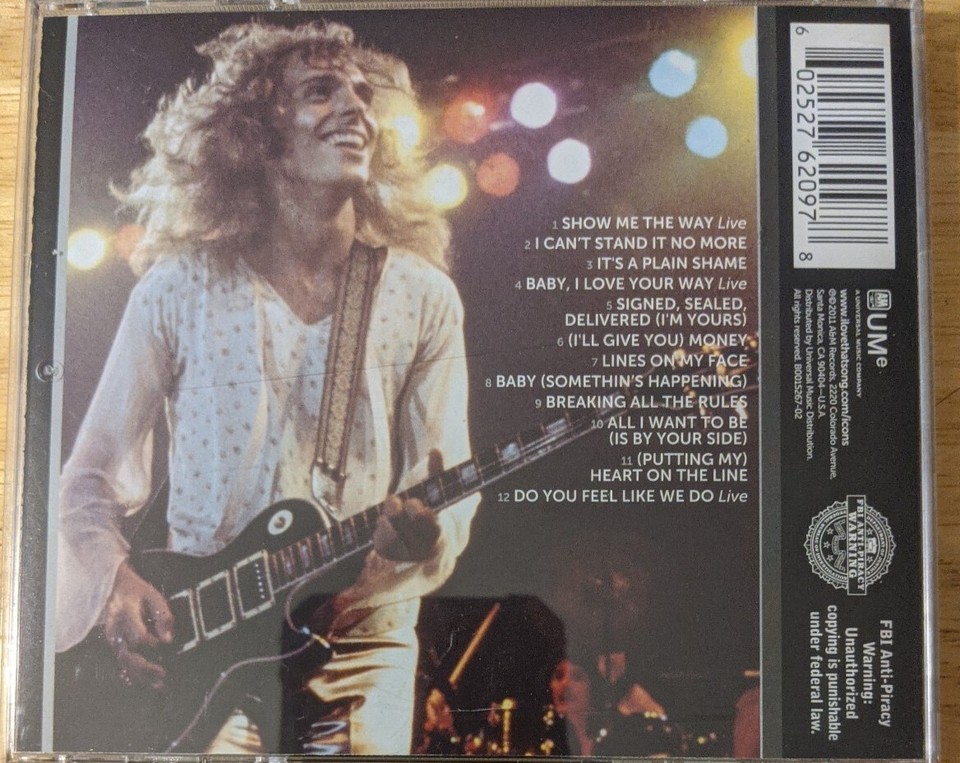 Peter Frampton - Icon (CD, Mar-2011, A&M (USA)) 602527620978| eBay