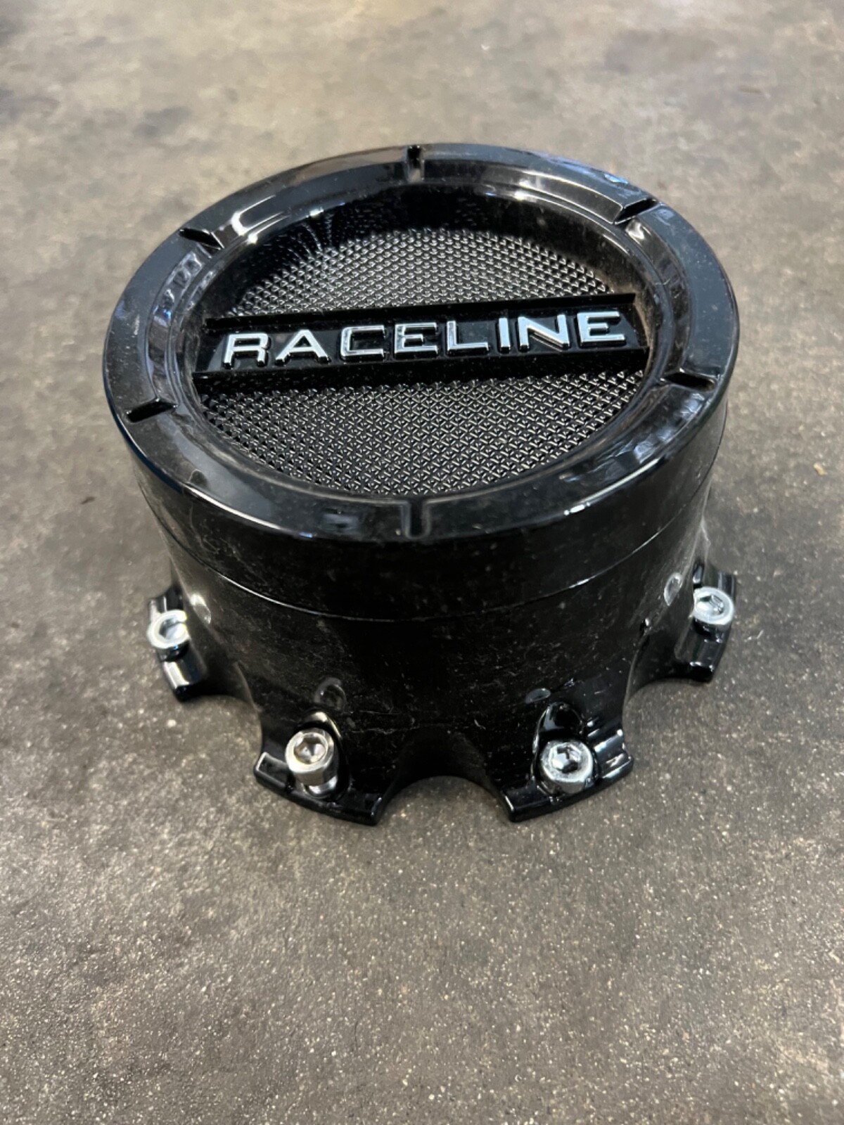 RACELINE WHEELS Center Cap C318L161S-B Gloss BLACK Hub WHEEL RIM 8 LUG ...