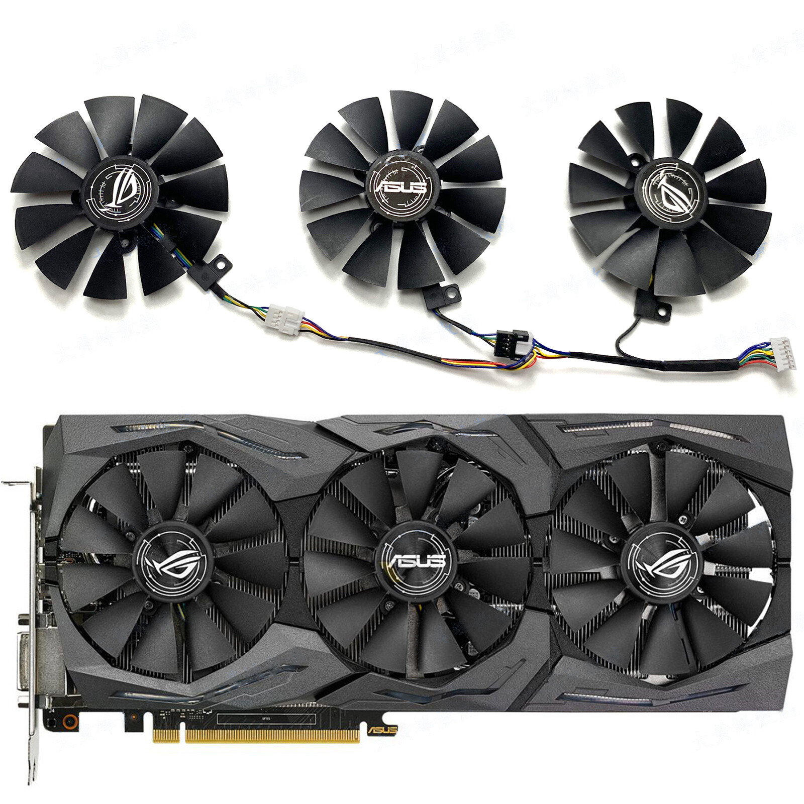For ASUS ROG STRIX GTX1060 1070 1080TI Accessory Cooling Graphics Card ...