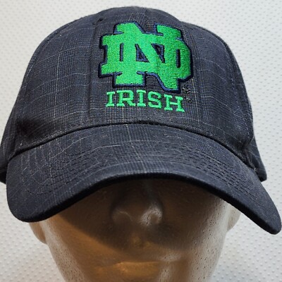 Notre Dame Fighting Irish Hat Cap Strap Back Grey Collegiate Headwear ...