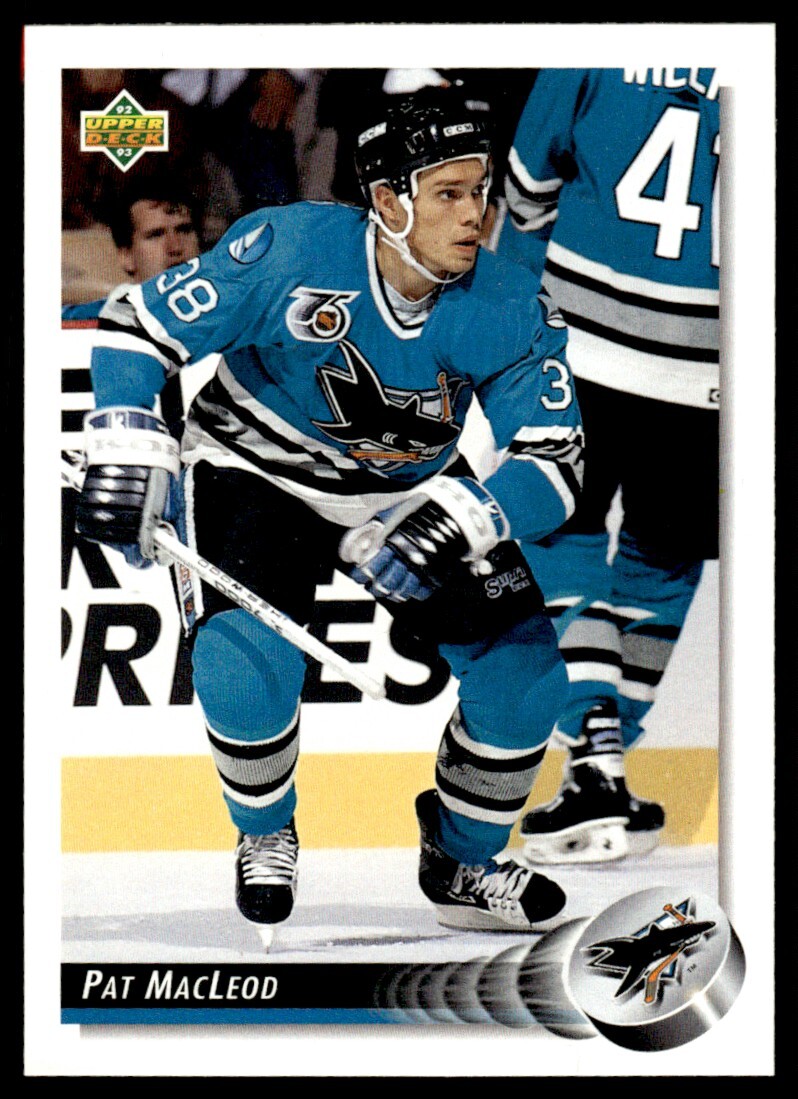1992-93 Upper Deck #146 Pat MacLeod San Jose Sharks | eBay