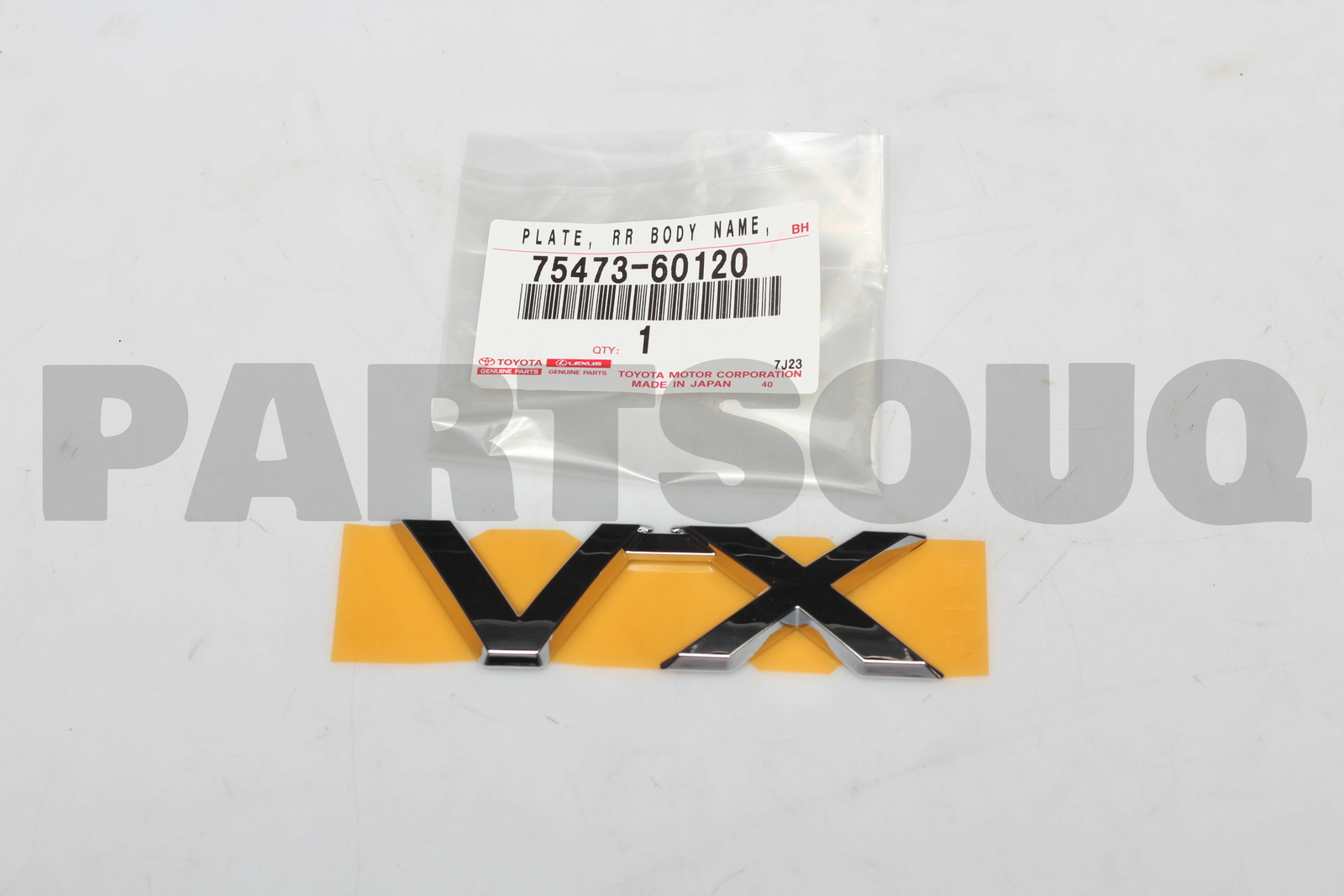 7547360120 Genuine Toyota PLATE, REAR BODY NAME, NO.3 75473-60120 | eBay