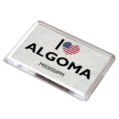 FRIDGE MAGNET - I Love Algoma, Mississippi - USA | eBay UK